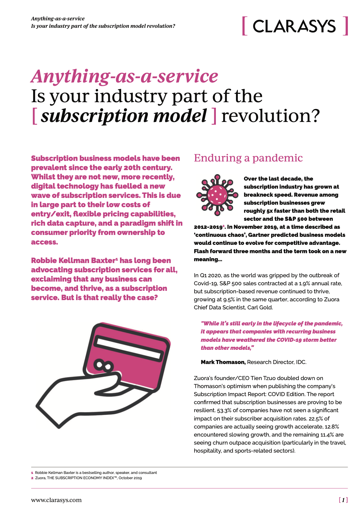 Subscriptions white paper