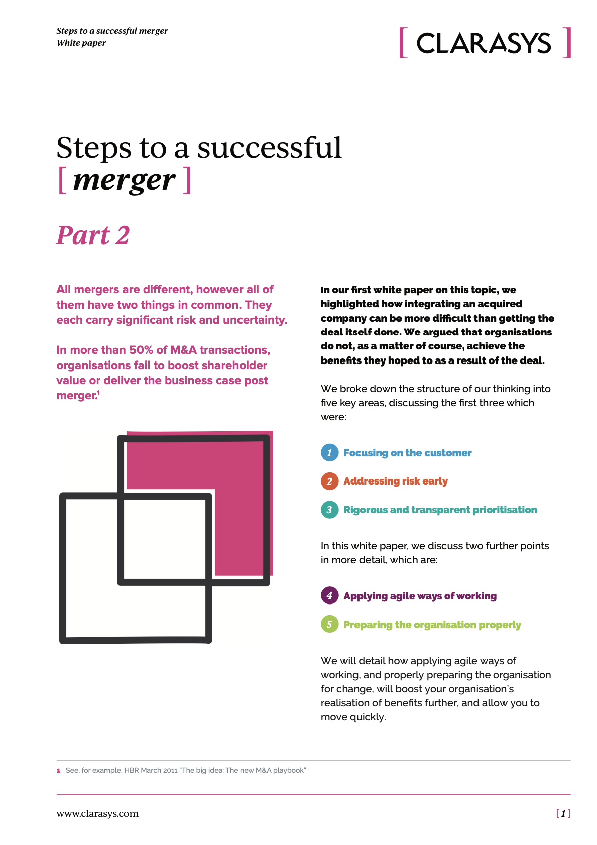 Steps to a Successful Merger Part Two